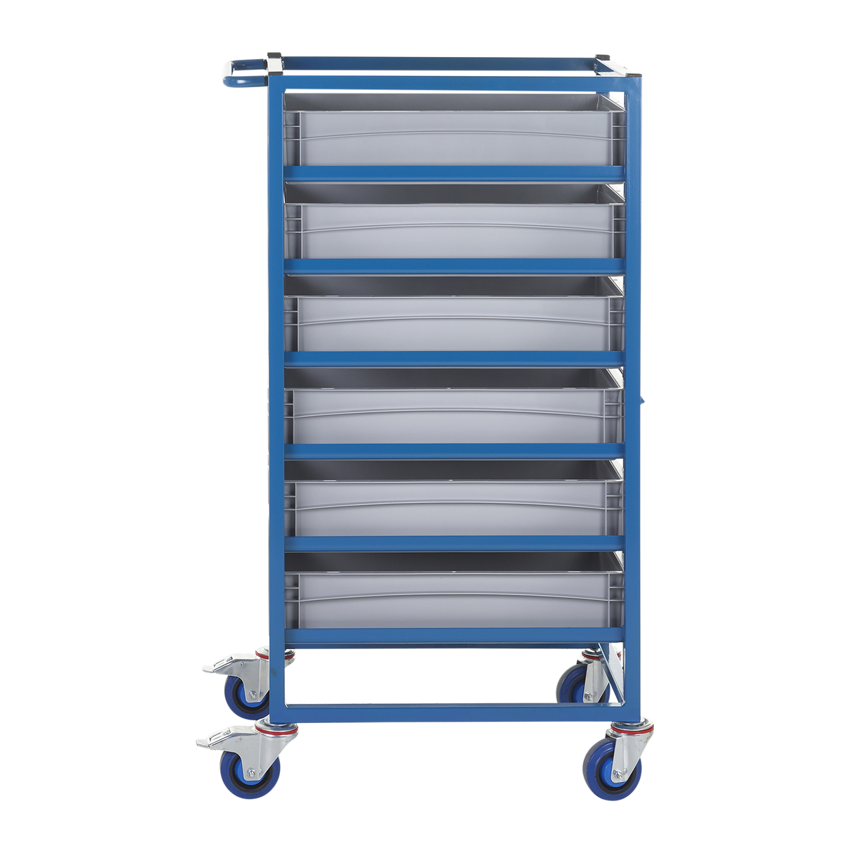 Tray Rack Trolleys complete with Euro Containers – Engineered Solutions