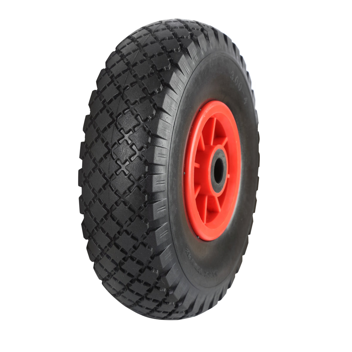 Wheels - PW Series (Black Pneumatic tyred wheels with Red Polypropylen ...