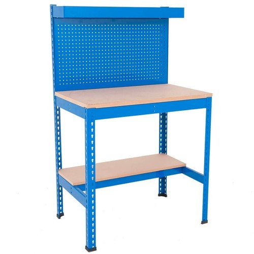 Heavy Duty Workbench Station with Pegwall Panel – Industrial Workbench ...