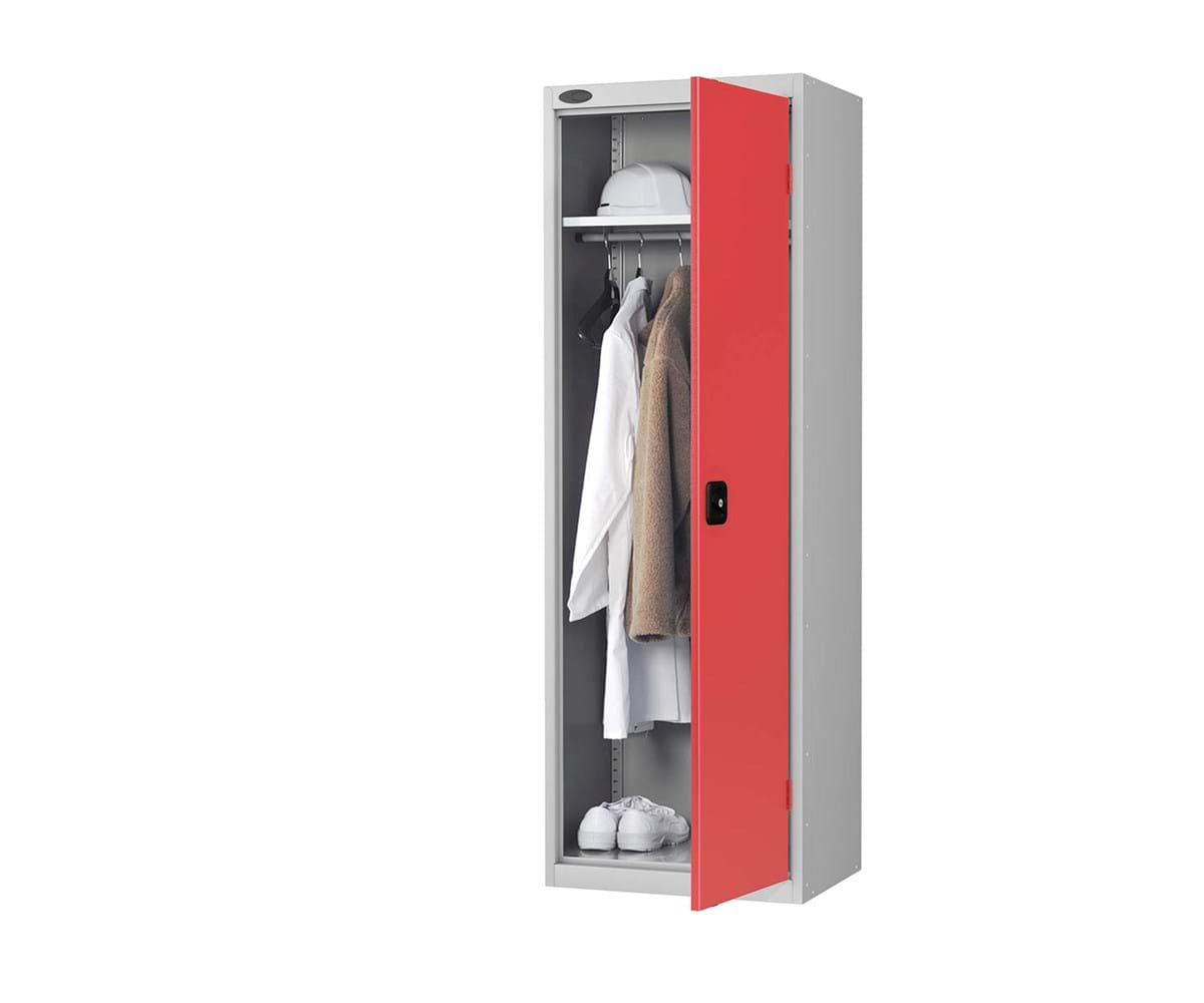 Slimline Industrial Cupboard with Shelf & Hanging Rail – Engineered ...