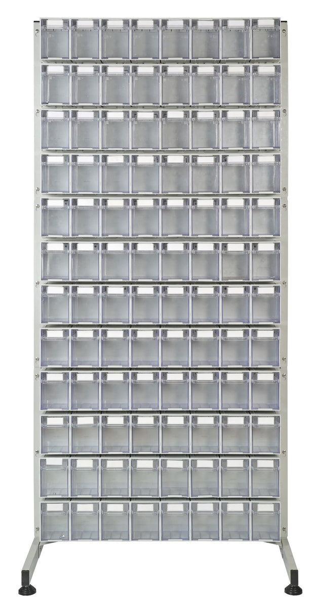 Tilt Bin Stand with 96 Tilt Bins – Engineered Solutions