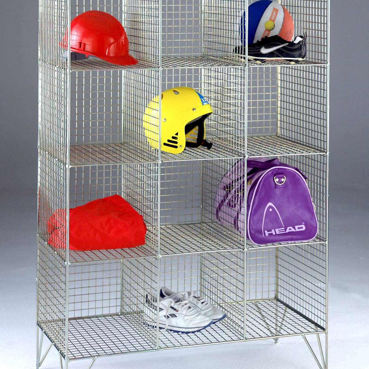 Wire Mesh Compartment Lockers - No Doors – Engineered Solutions