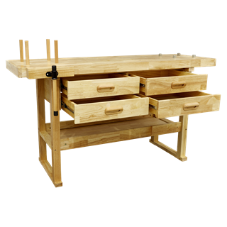 Woodworking Bench with 4 Drawers – Engineered Solutions